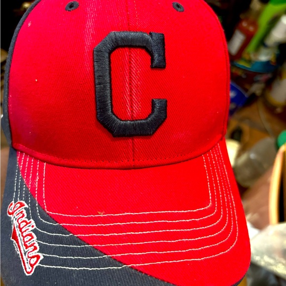 Accessories | Vintage Indians Cap No Snapback Fitted With The Velcro ...